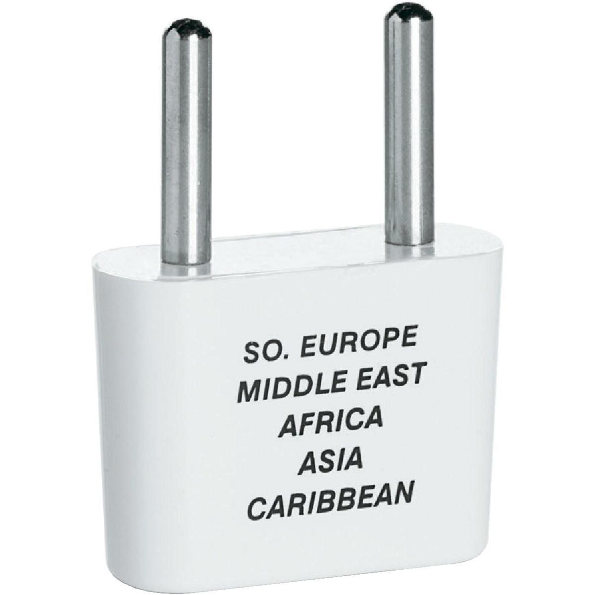 Conair 2-Blade Thin Pin Foreign Adapter Plug, Europe/Africa/Middle East ...