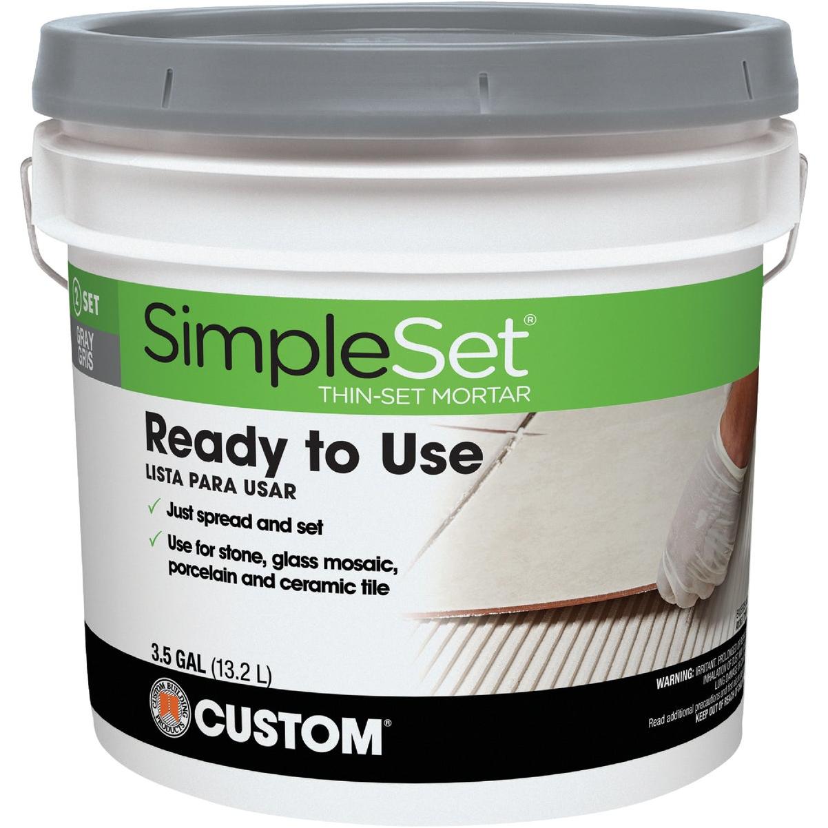 Custom Building Products SimpleSet 3.5 Gal. Gray Pre-Mixed Thin-Set ...