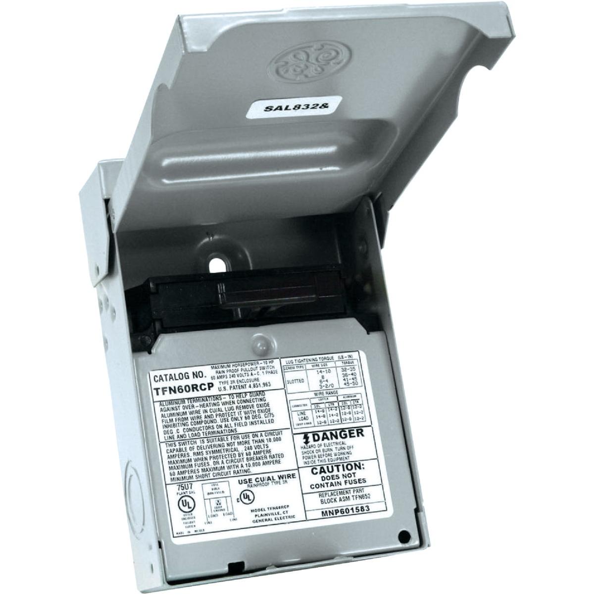 G.E. GE 60A 240V Non-Fused Air Conditioner Disconnect | Elitsac, Inc.