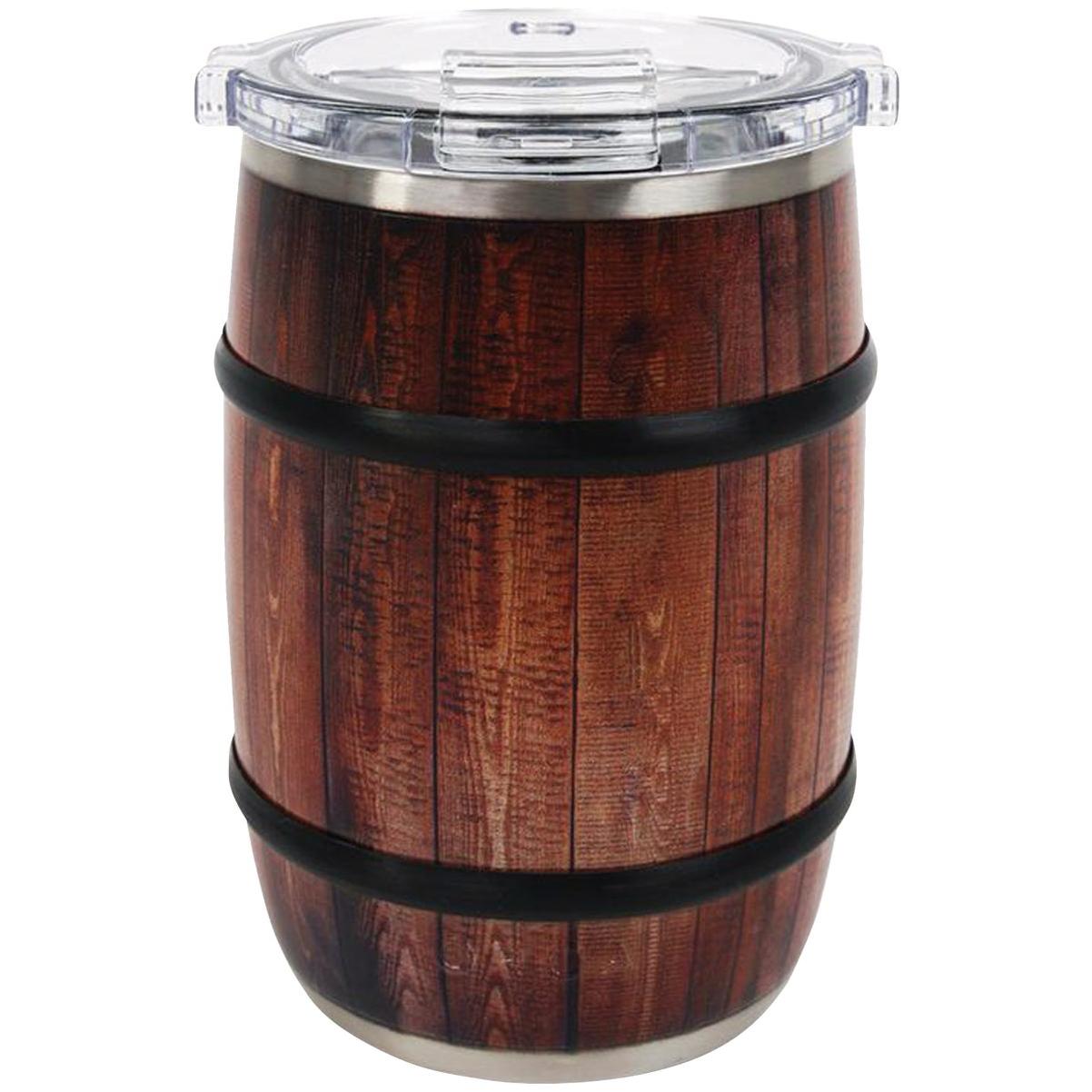 Orca 12 Oz. Oak Wood Grain Barrel Insulated Mug | Do it Best Barbados