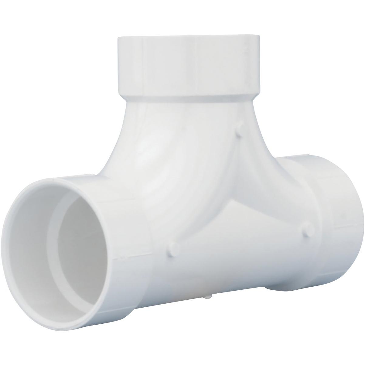 Charlotte Pipe 3 In. Schedule 40 DWV 2-Way PVC Cleanout Tee | Do it ...