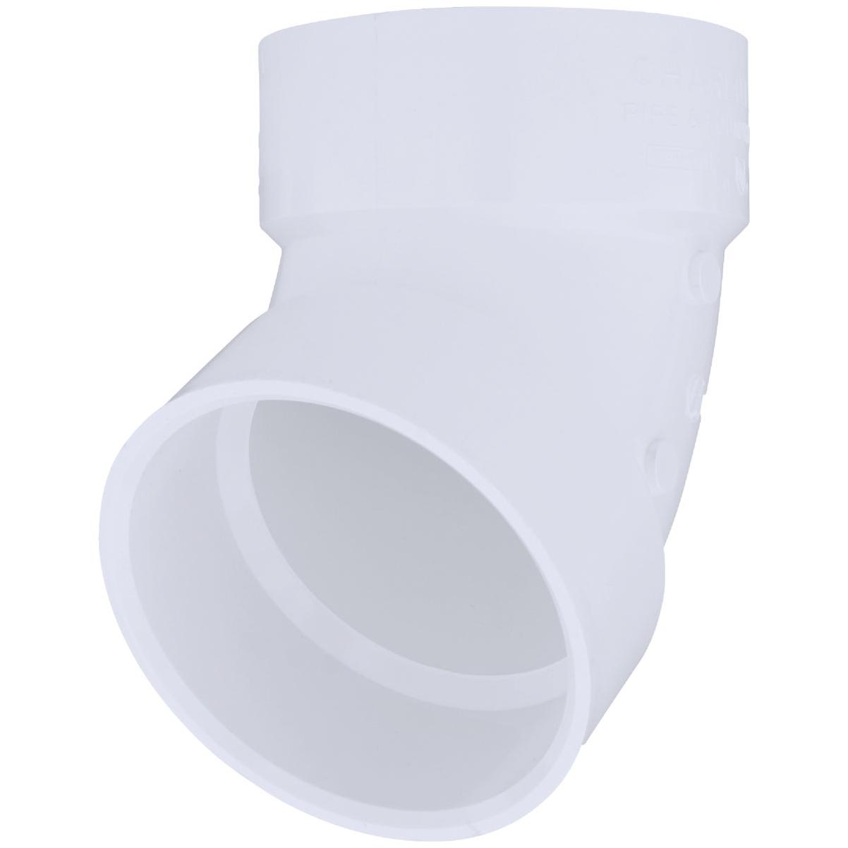 Charlotte Pipe 4 In. Schedule 40 60 Deg. DWV PVC Elbow (1/6 Bend) | Do ...