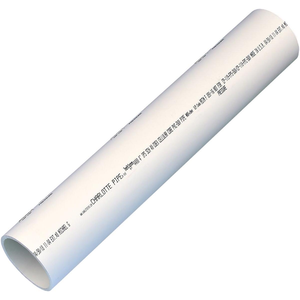 Charlotte Pipe 4 In. x 2 Ft. Schedule 40 PVC-DWV Cellular Core Pipe ...