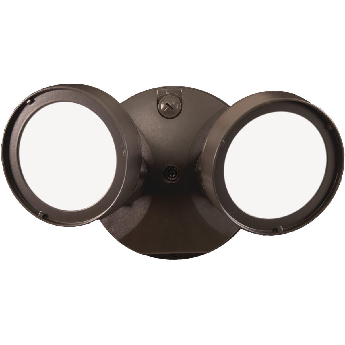 Halo Lumen Selectable Bronze Twin Head LED Floodlight Fixture | Sheraton Mall