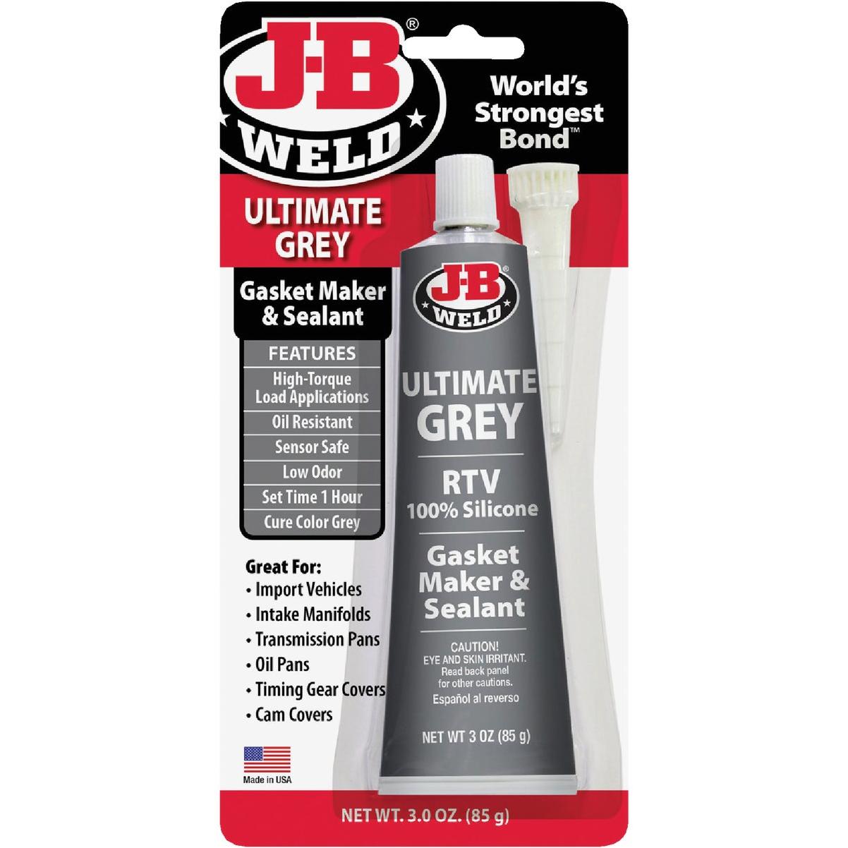 J-B Weld 3 Oz. Ultimate Grey RTV Silicone Gasket & Sealant | Do it Best ...