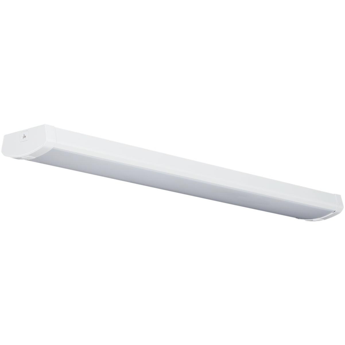 4 Ft. LED Color Temperature Selectable Wraparound Ceiling Light Fixture ...