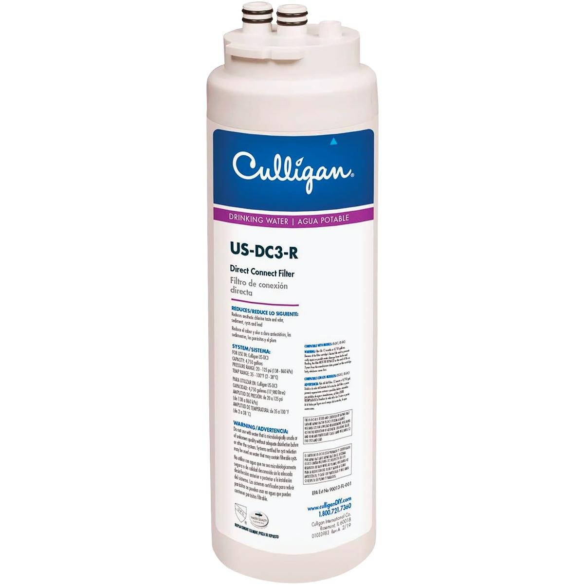 Culligan Direct Connect Under Sink Drinking Water Filter Cartridge for ...