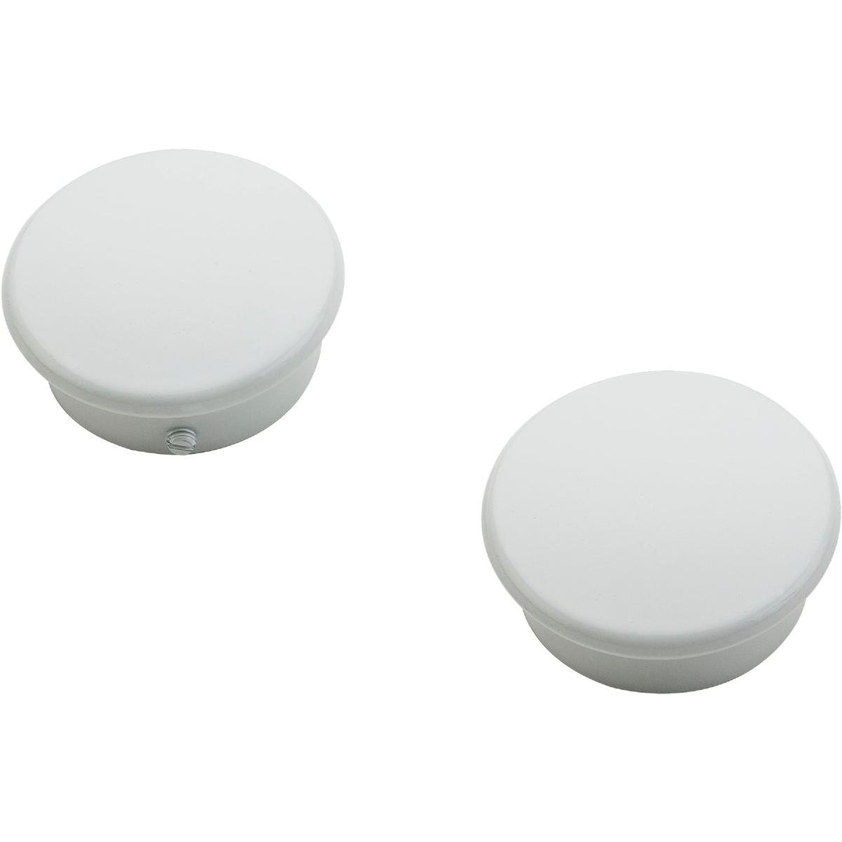 National Catalog V8602 White Closet Rod End Caps (2-Count) | Sheraton Mall