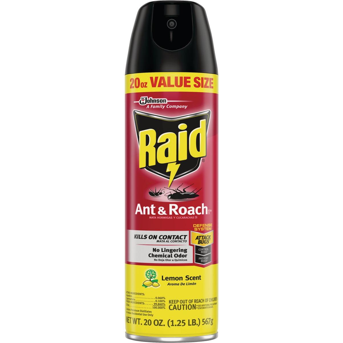 Raid 17.5 Oz. Lemon Scent Aerosol Spray Ant & Roach Killer | Do it Best ...