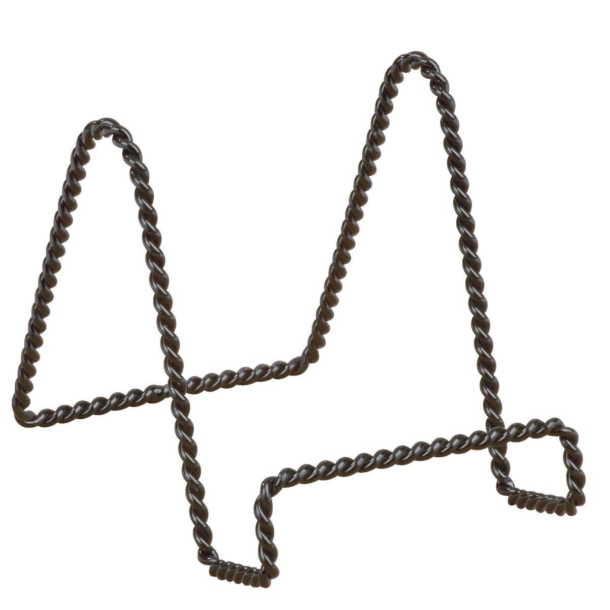 Tripar 4 In. Black Twisted Wire Plate Stand | Do it Best Barbados