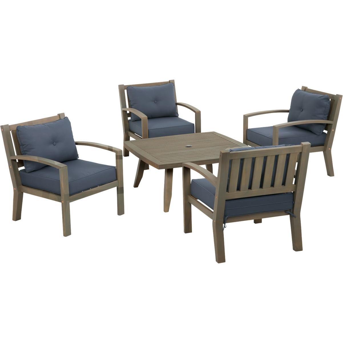 Outdoor Expressions 5-Piece Acacia Wood Chat Set | Do it Best Barbados