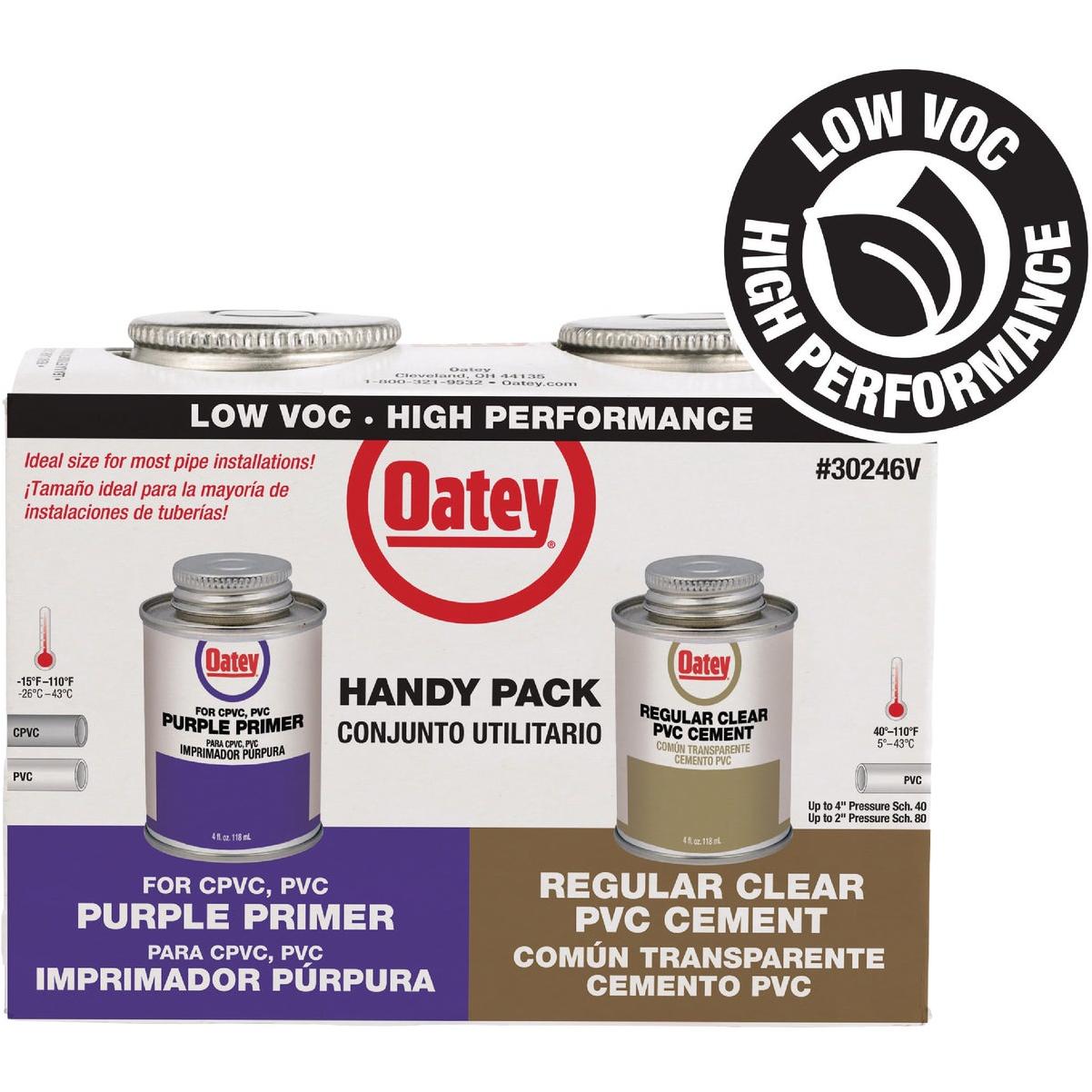 Oatey 4 Oz. Low Voc Primer & Cement PVC Cement Kit | Elitsac, Inc.