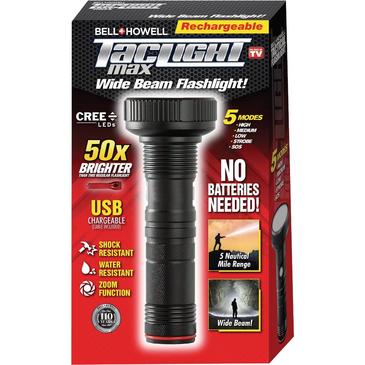 Bell & Howell Bell+Howell TacLight Max Wide Beam Rechargeable ...
