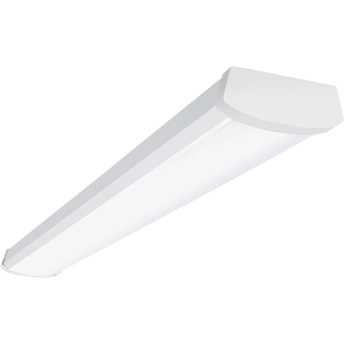 Metalux 4 Ft. Low Profile LED Wraparound Ceiling Light with Selectable ...