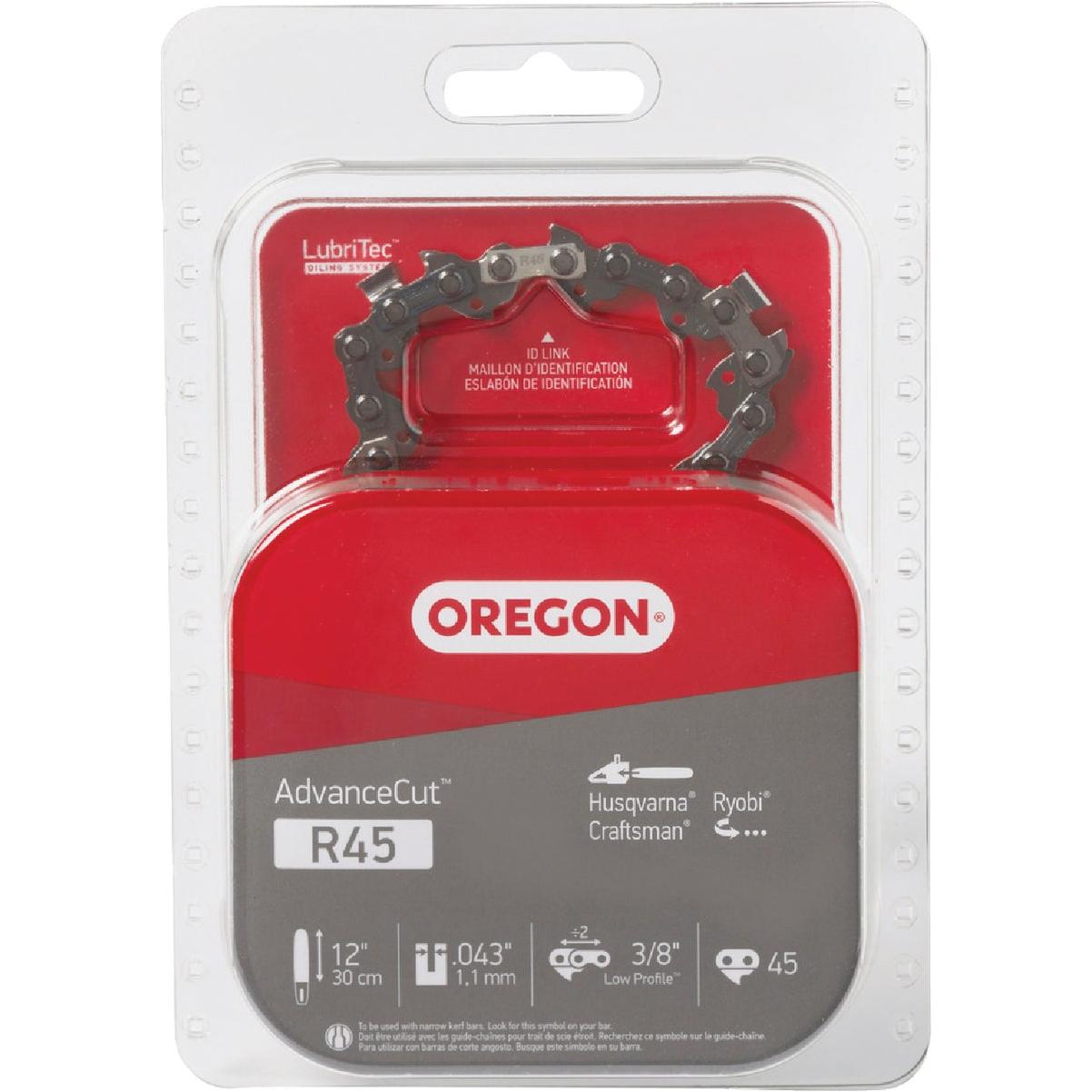 Oregon R45 AdvanceCut Chainsaw Chain for 12 In. Bar - 45 Drive Links ...