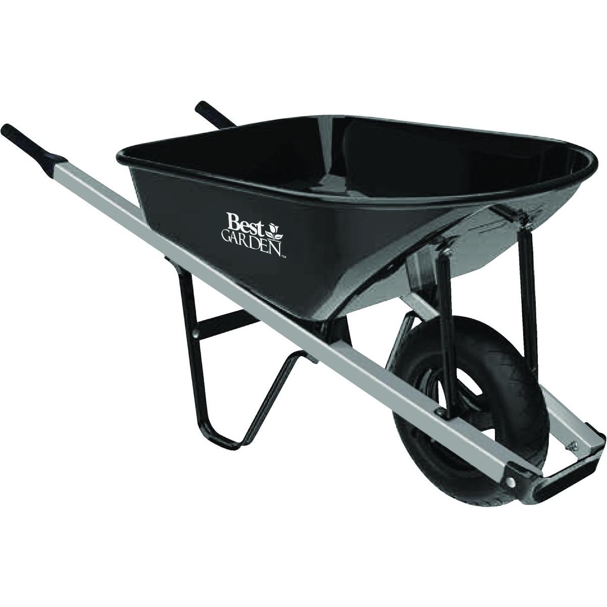 Best Garden 5.5 Cu. Ft. Steel Wheelbarrow With Steel Handles | Hills ...