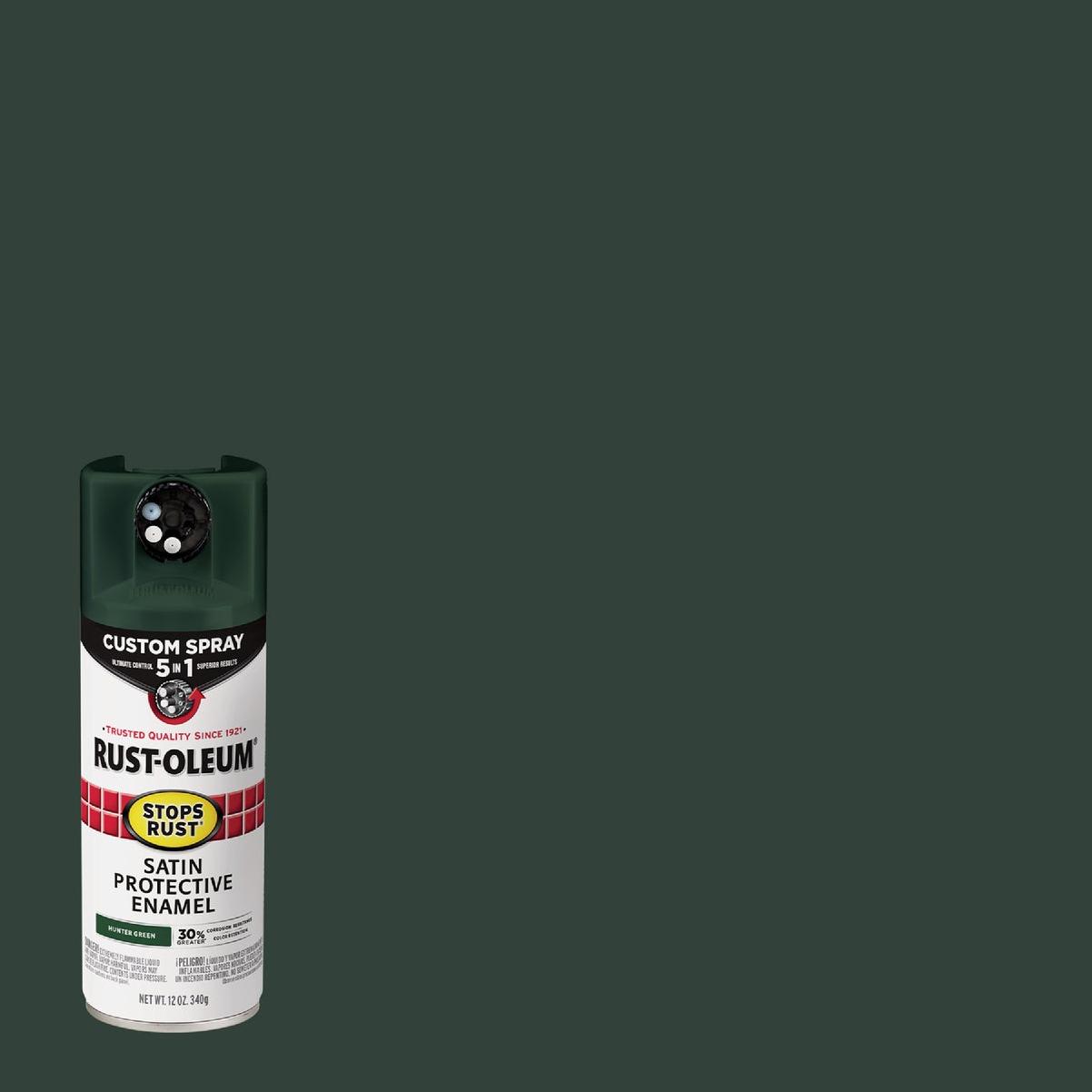 Rust-Oleum Stops Rust 12 Oz. Custom Spray 5 in 1 Satin Spray Paint ...