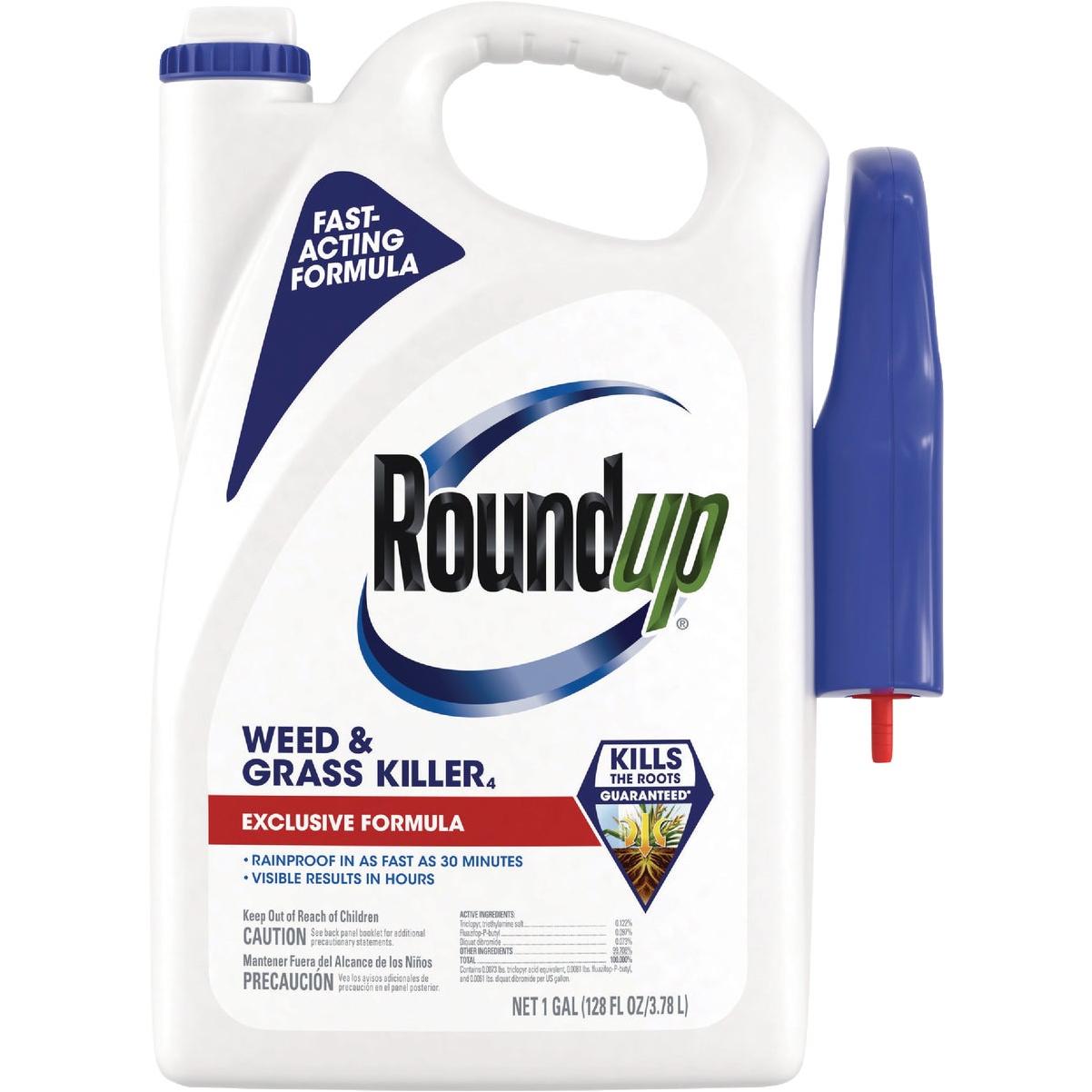 Roundup 1 Gal. Exclusive Formula Trigger Spray Weed & Grass Killer | Do ...