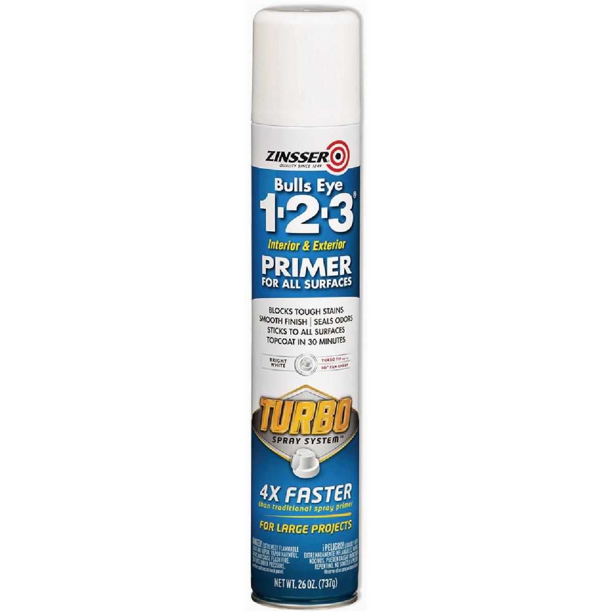 Zinsser 26 Oz. Bulls Eye 1-2-3 Primer Spray with Turbo Spray System ...