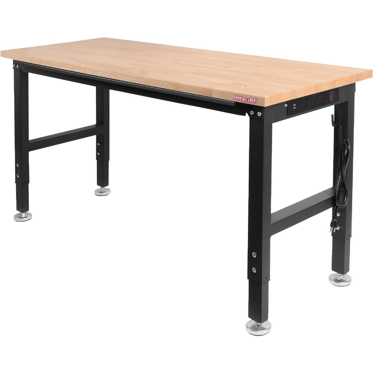 Channellock 60 In. x 20 In. Height Adjustable Heavy Duty Workbench | Do ...