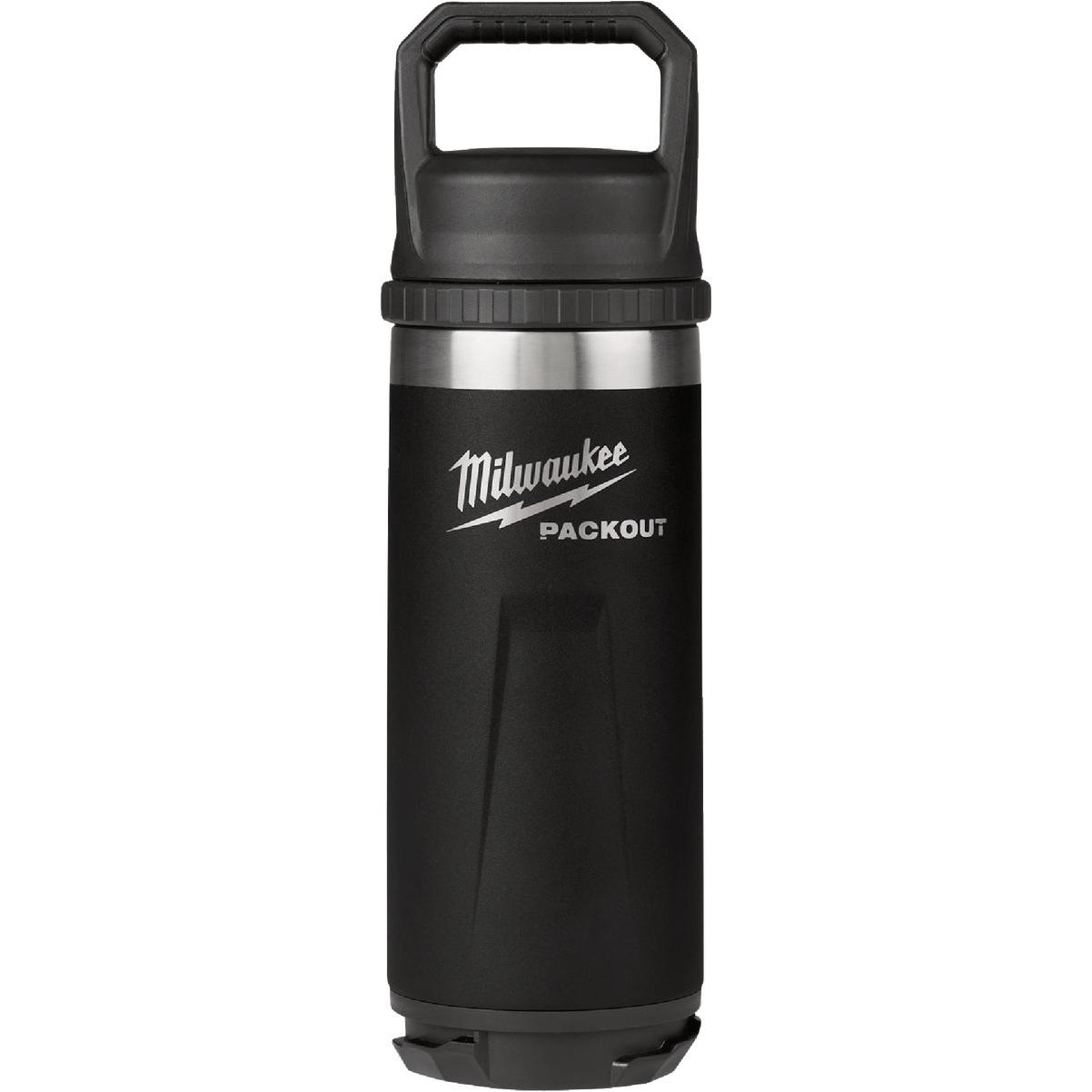 Milwaukee Tool Milwaukee PackOut 18 Oz. Black Insulated Bottle with ...