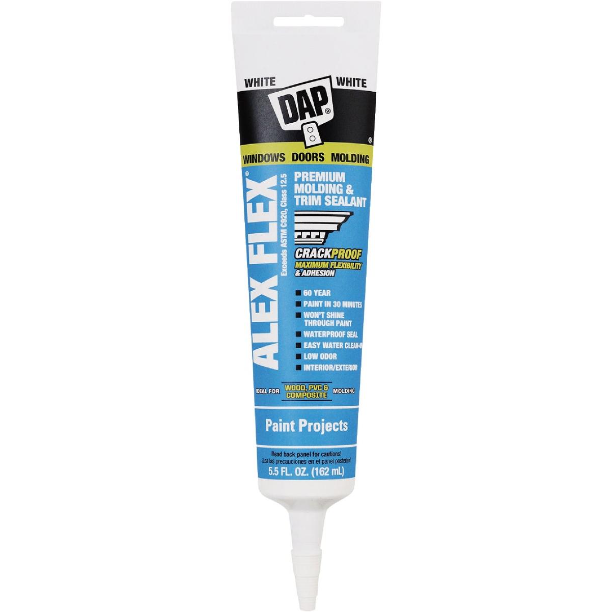 Dap Alex Flex 5.5 Oz. Premium Molding & Trim Acrylic Latex Siliconized ...