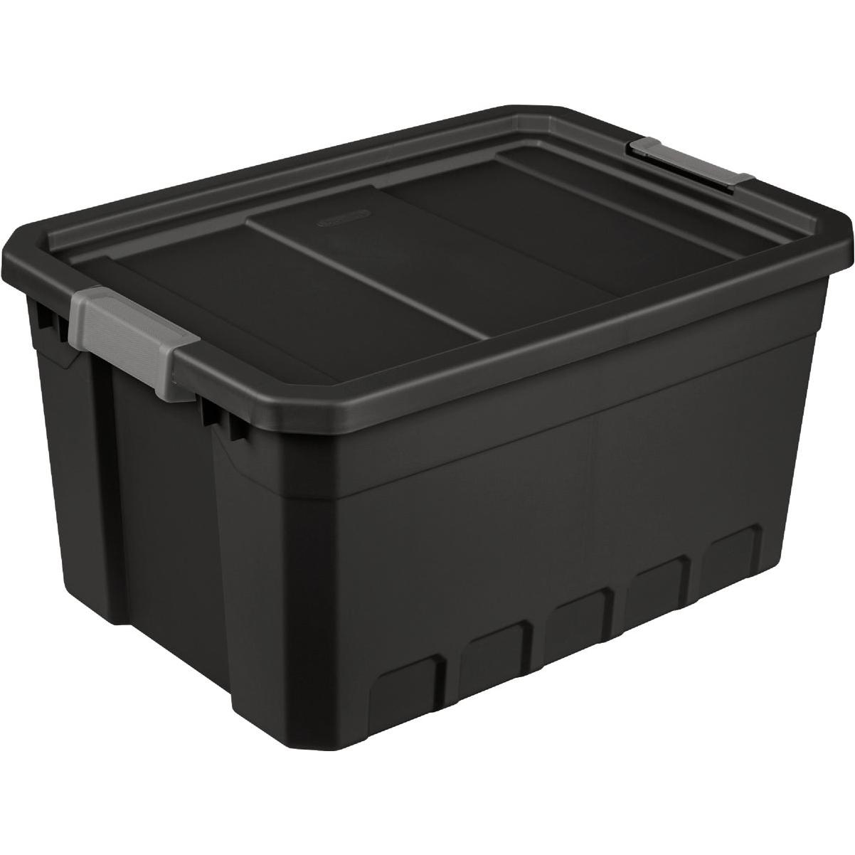 Sterilite 19 Gal./72L Black Stacker Storage Tote | Do it Best Barbados