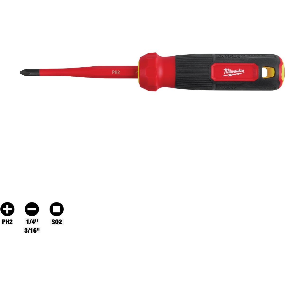 Milwaukee 4-In-1 1000V Insulated Slim Tip Multi-Bit Screwdriver | Do it ...