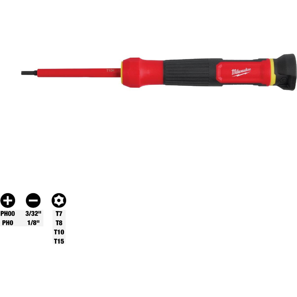 Milwaukee 8-In-1 1000V Insulated Precision Multi-Bit Screwdriver | Do ...