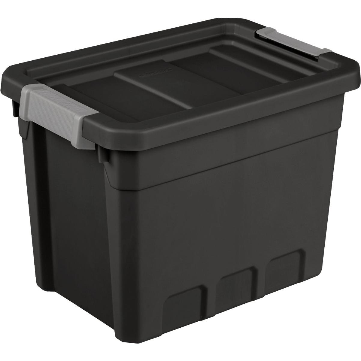 Sterilite 7.5 Gal./28L Black Stacker Storage Tote | Do it Best Barbados