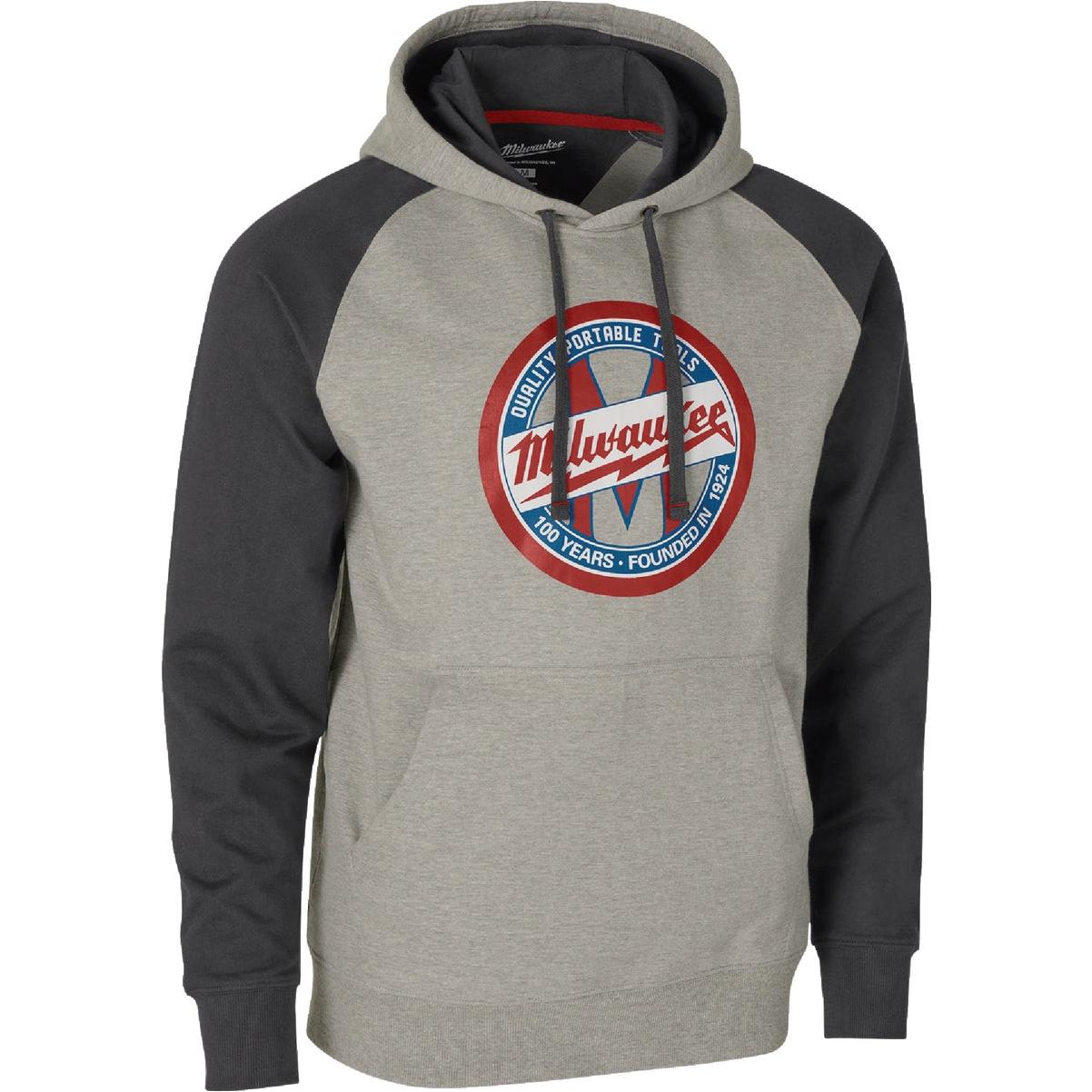 Milwaukee 2XL Gray 100th Anniversary Hoodie | Sheraton Mall
