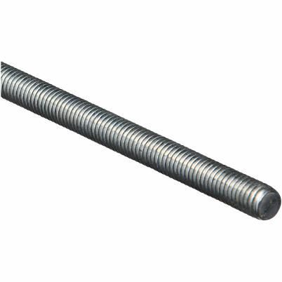 Hillman Steelworks 1/4 In. x 2 Ft. Steel Threaded Rod | Do it Best Barbados