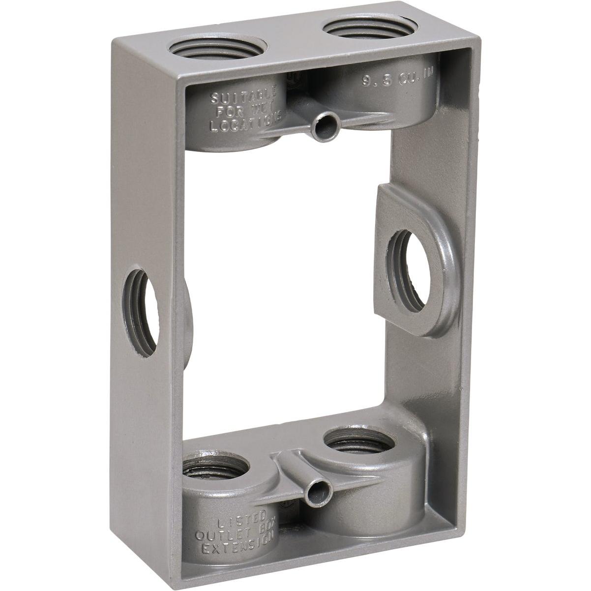 Southwire 1/2 In. 6-Hole 1-Gang Weatherproof Extension Ring | Do it ...