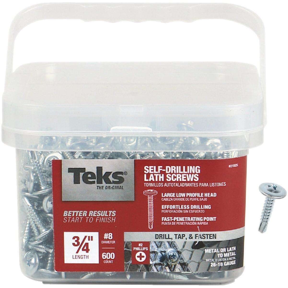 Teks #8 x 3/4 In. Modified Truss Head Drill Point Lath Screw (600 Ct ...
