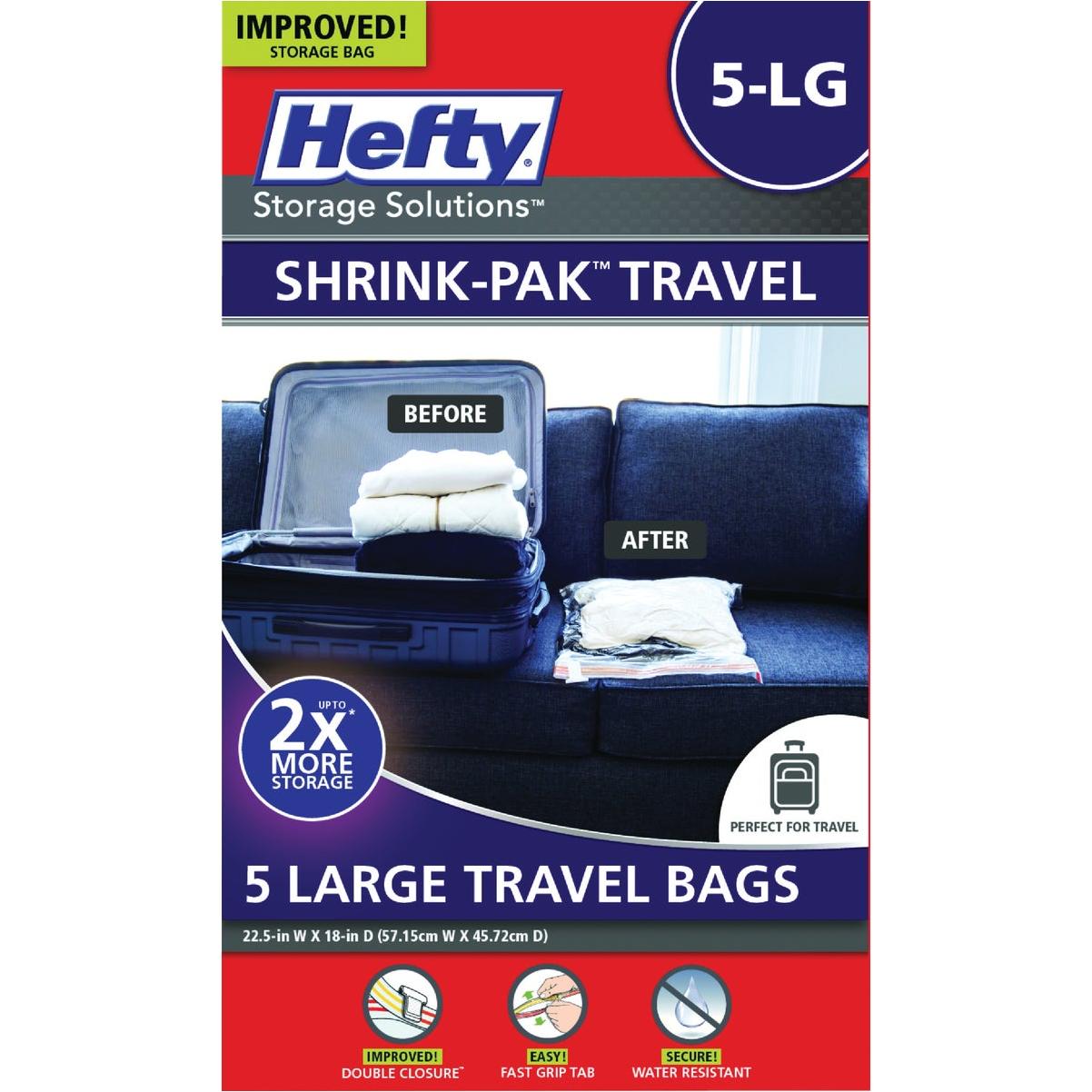 Hefty Shrink-Pak Large Travel Bag (5-Count) | Do it Best Barbados