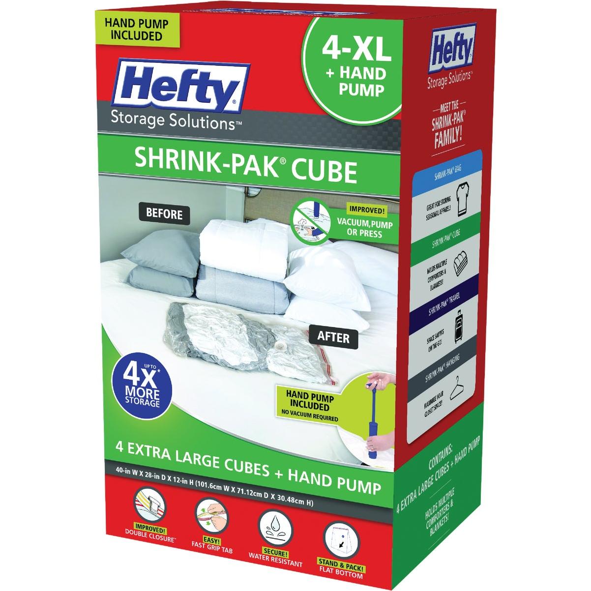 Hefty Shrink-Pak XL Vacuum Seal Storage Cube (4-Count) | Do it Best ...