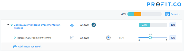 How do I check-in and track my Key Result progress? | Profit.co