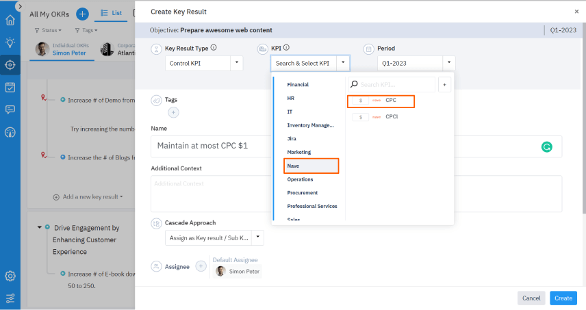 Automate Key Result Progress By Integrating Nave Kpi In Nave
