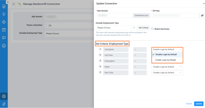 Integrate BambooHR with Profit.co