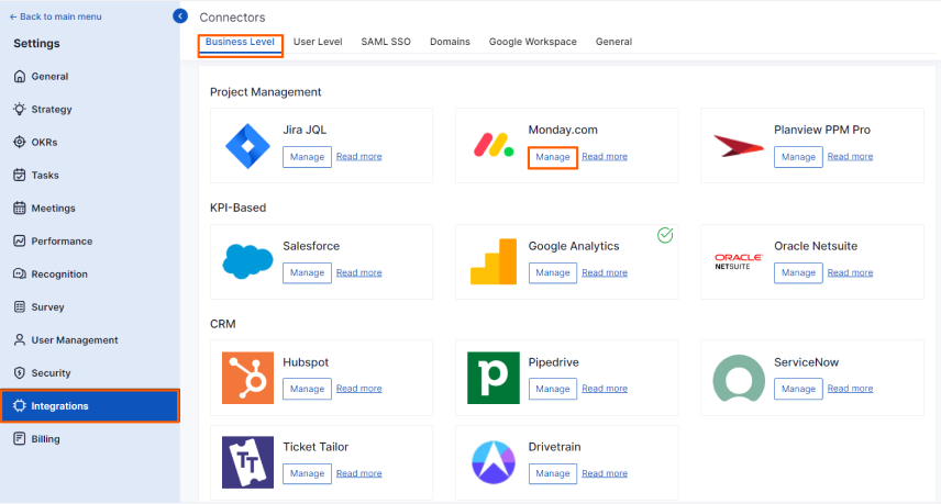 Know how to integrate Monday.com with your Profit.co