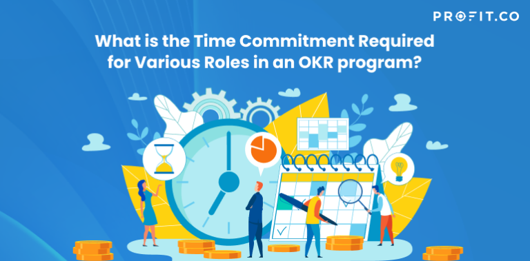 Time Commitment Required for Various Roles in an OKR program