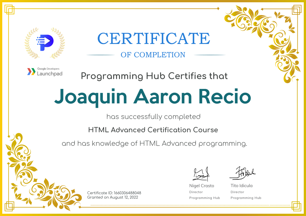 Joaquin Aaron Recio, CSSWB - BS in Information Technology Student at ...