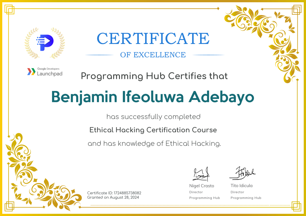 Benjamin A. - Data Analyst | CEH | Cybersecurity analyst | Google Cloud ...