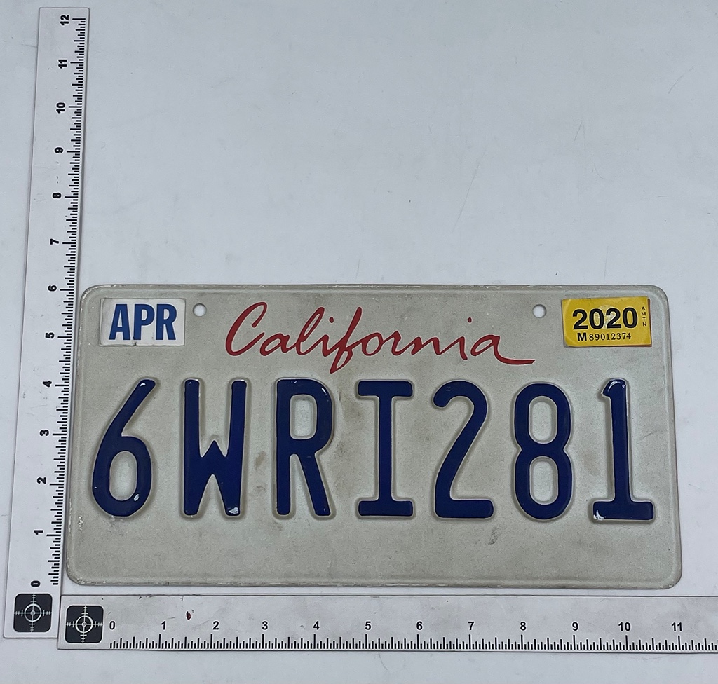 California License Plate Set | For Rent in Burbank | Target Props