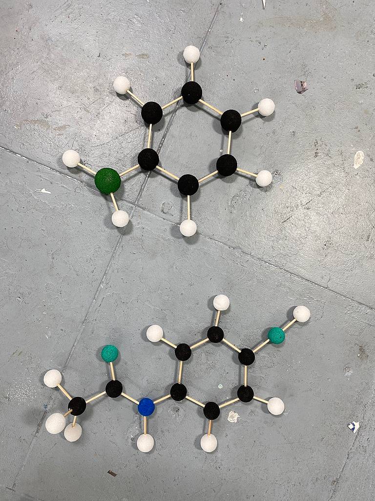 2 Hanging Molecules | For Rent in Los Angeles | Lolli Props