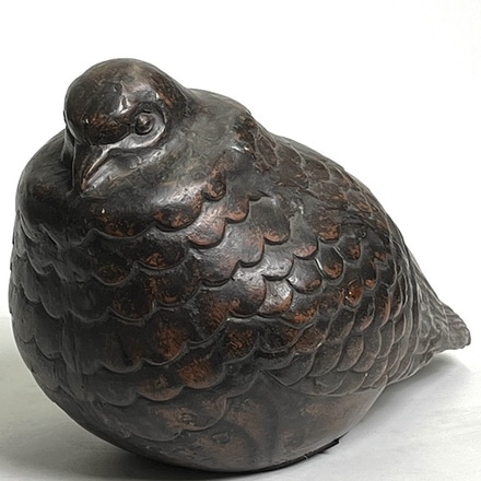 Burgundy Carved Wood Dove | For Rent in Los Angeles | Dudley Props