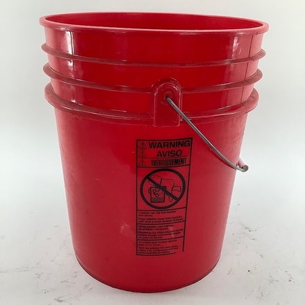 Plastic Pail - 5 Gallon Biohazardous Waste Pail with Lid | For Rent in ...