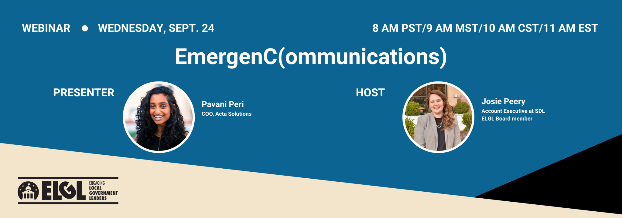 WEBINAR: EmergenC(ommunications) - ELGL