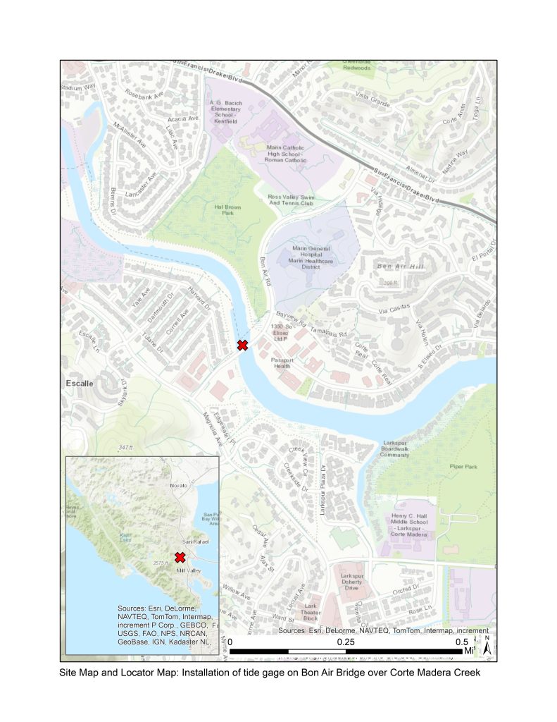 BonAirGage Map - Marin County Flood Control District