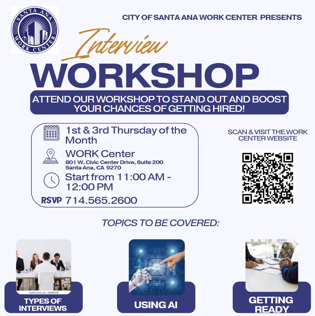 Interview Workshop - City of Santa Ana
